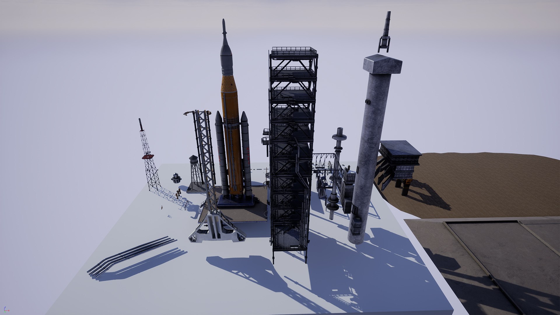 Artemis Rocket Launch Modular Pack 3D Model - TurboSquid 1984052