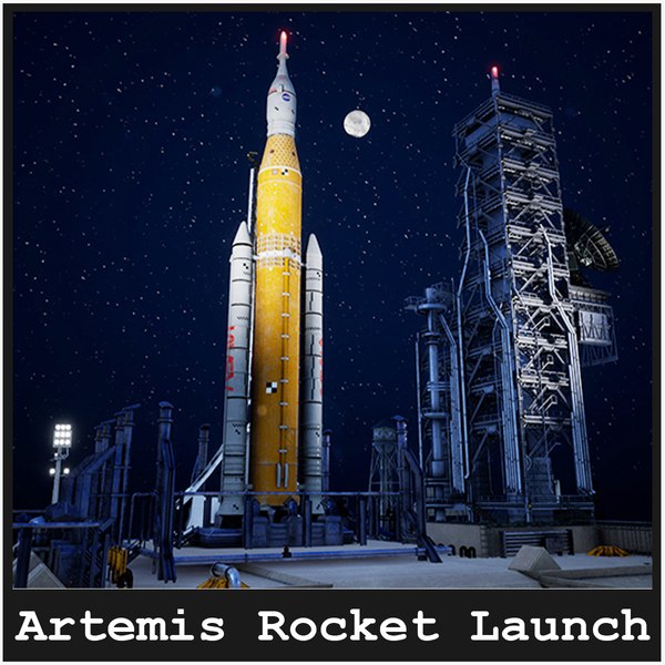 Artemis Rocket Launch Modular Pack 3D model - TurboSquid 1984052