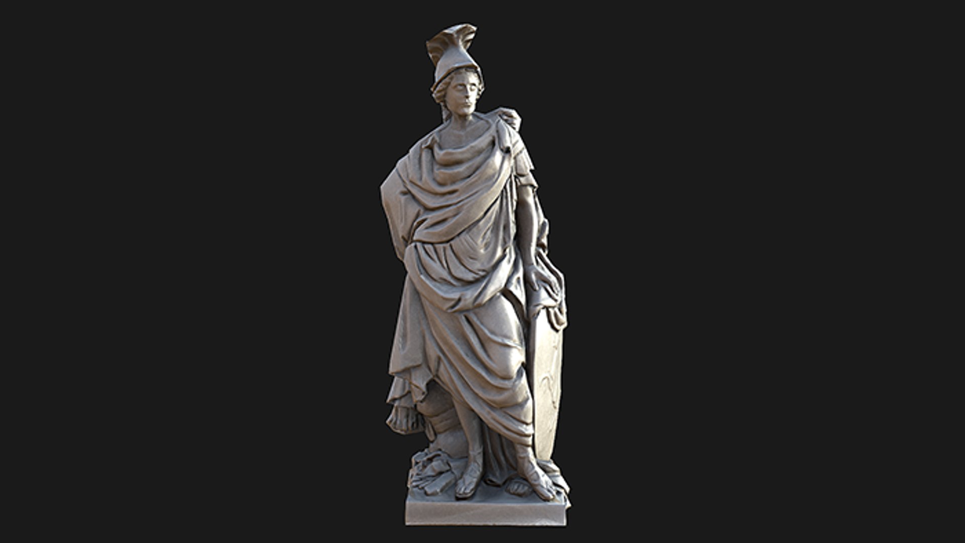 3d Model Europe Statue
