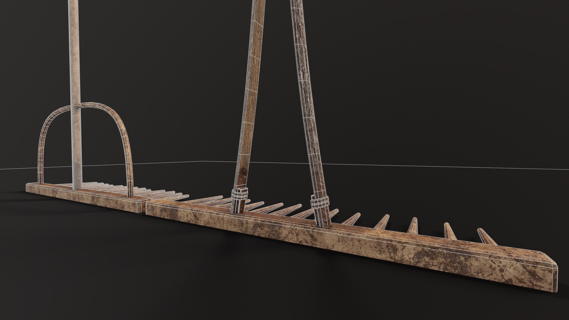 Medieval Farm Rakes Set 3D Model - TurboSquid 2276536