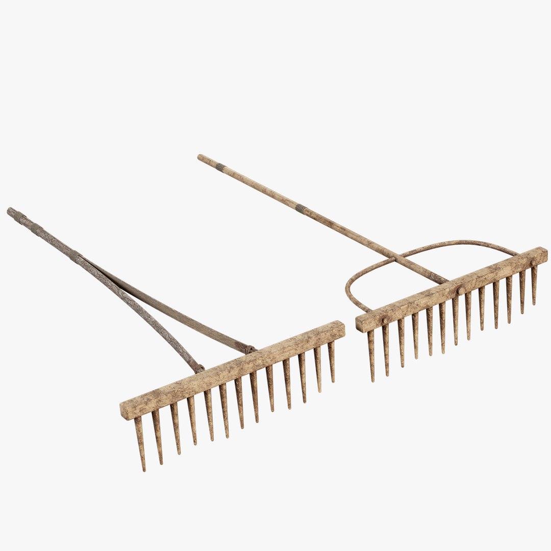 Medieval Farm Rakes Set 3D Model - TurboSquid 2276536