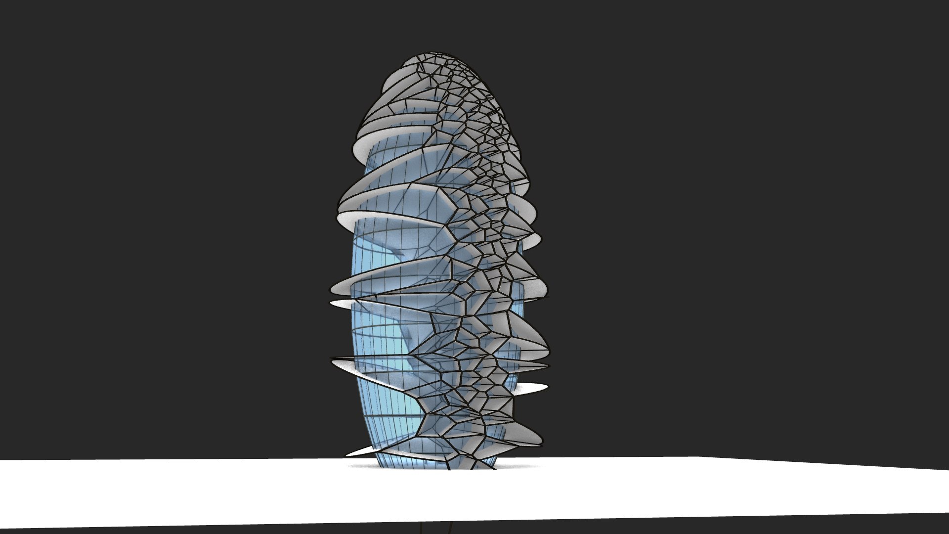 3D Futuristic Organic tower 3D model - TurboSquid 2025503