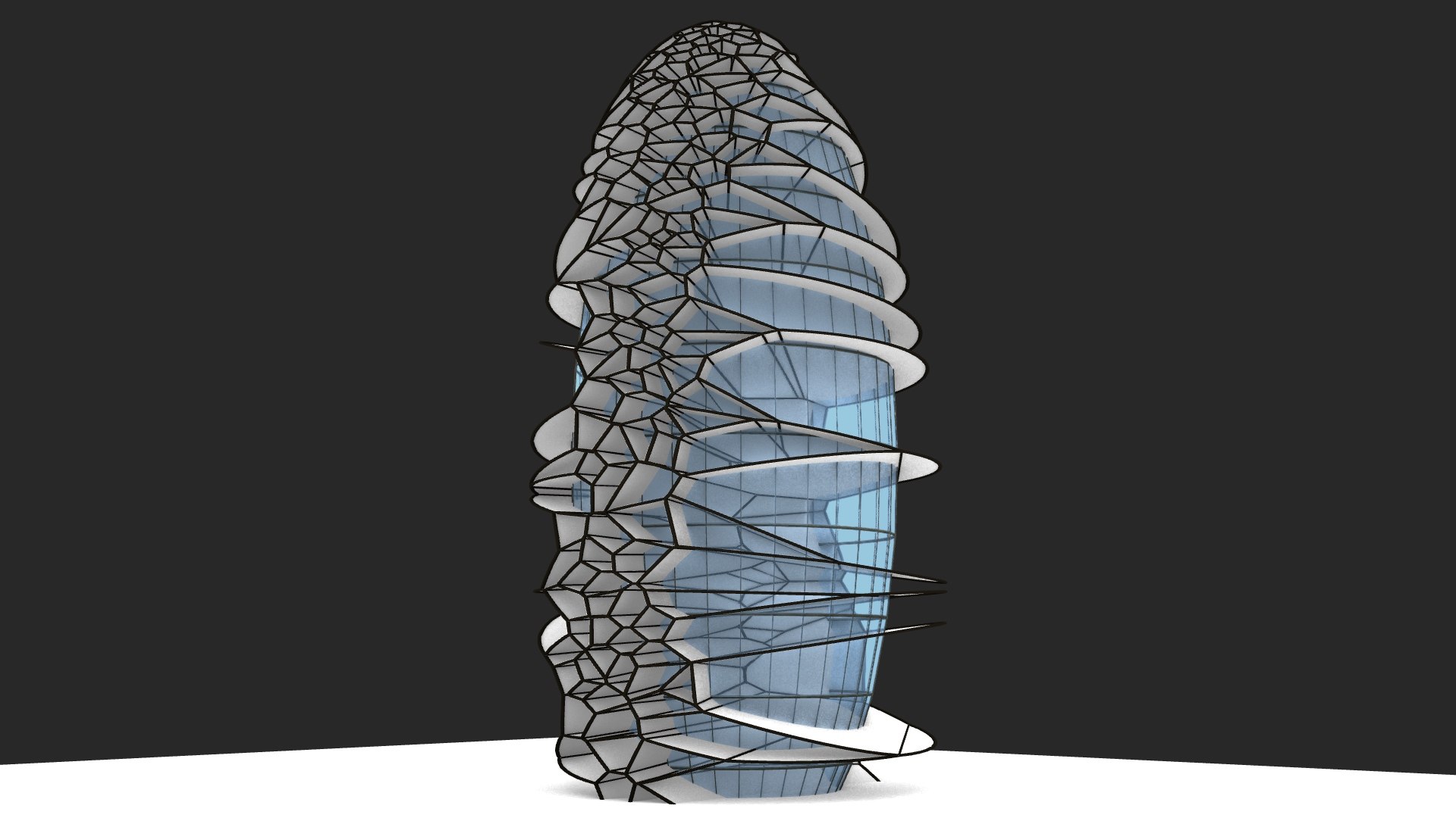 3D Futuristic Organic tower 3D model - TurboSquid 2025503