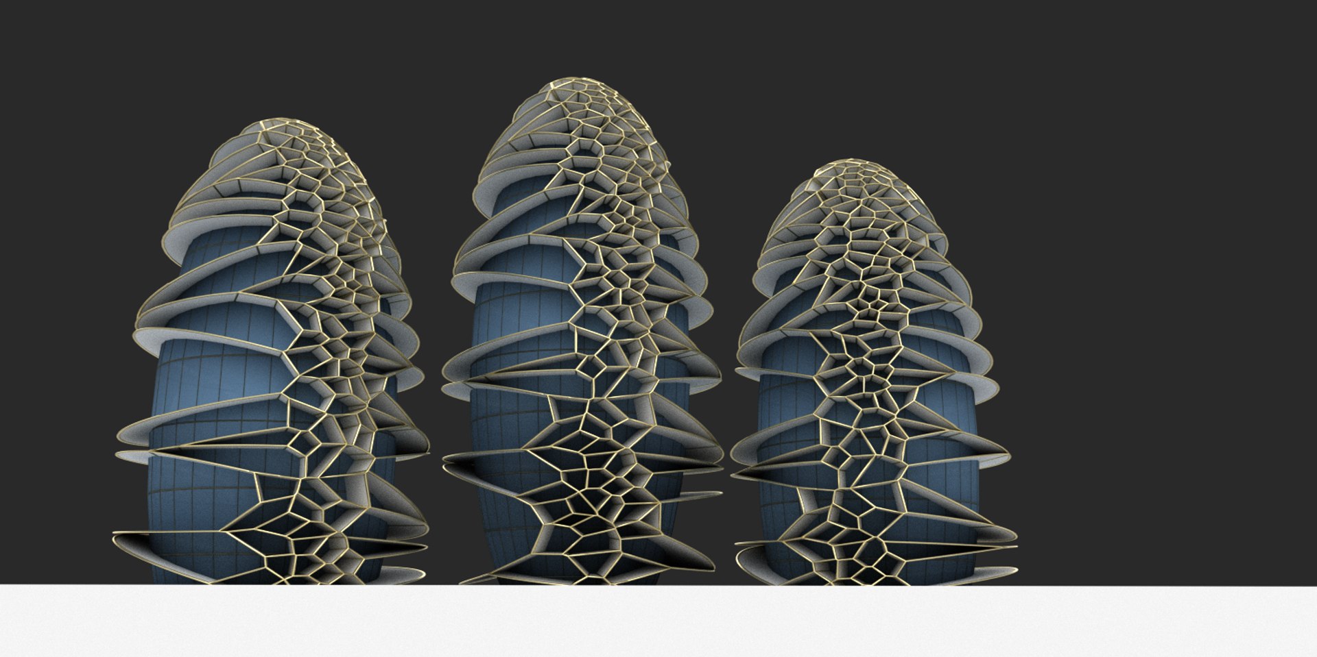 3D Futuristic Organic tower 3D model - TurboSquid 2025503