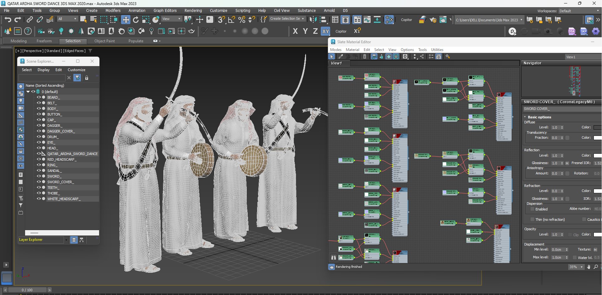 Arabic Ardah Dance Sword Dance 3d Model 3D - TurboSquid 2471671