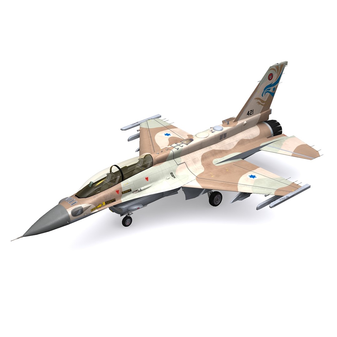 general dynamics f-16 jet fighter 3d model