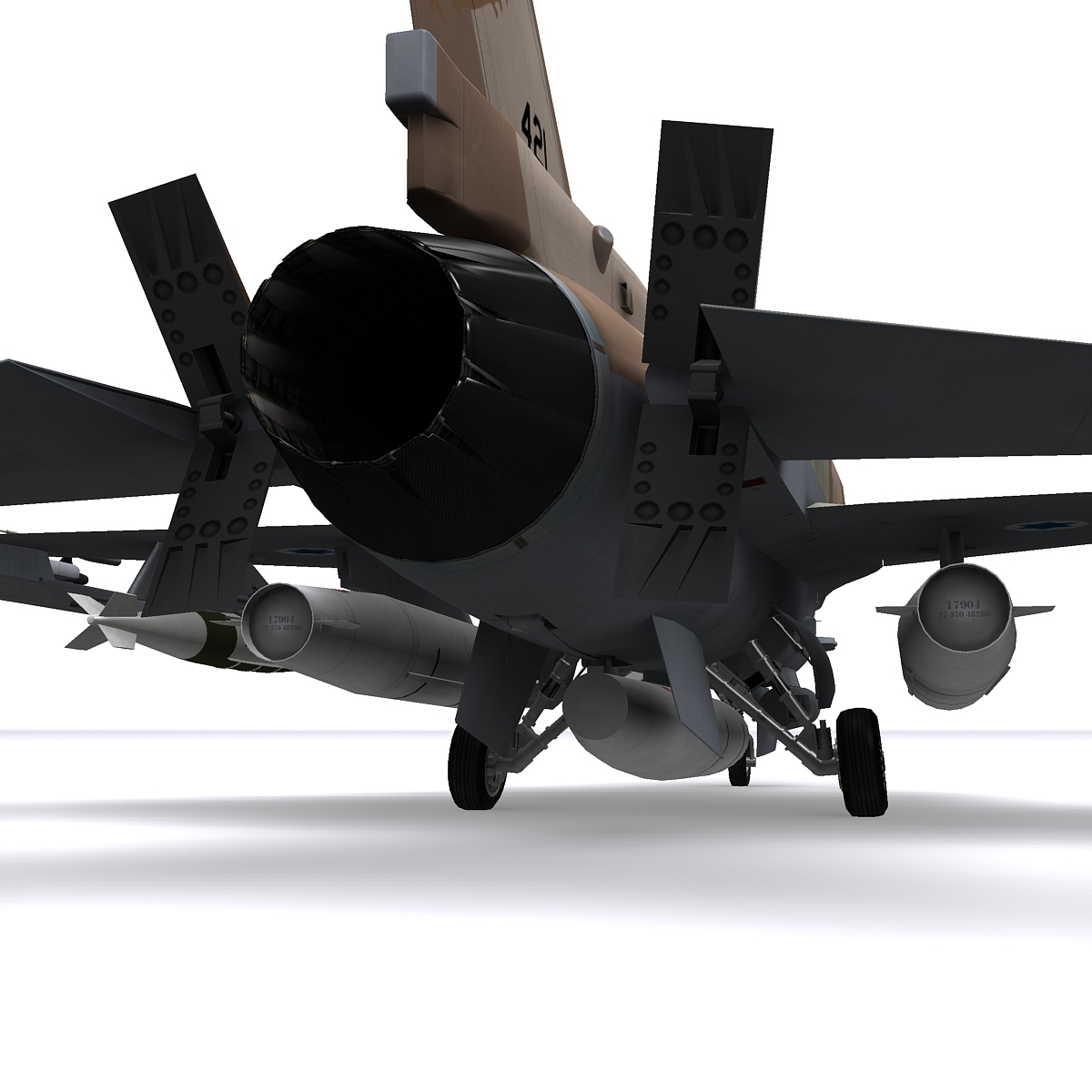 general dynamics f-16 jet fighter 3d model