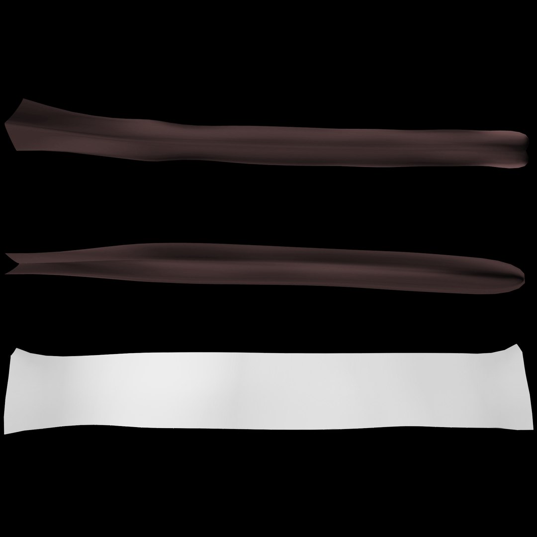 Neck Collar With Strings Tie 3D Model - TurboSquid 1832078