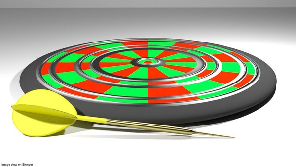 3d model of arcade dart