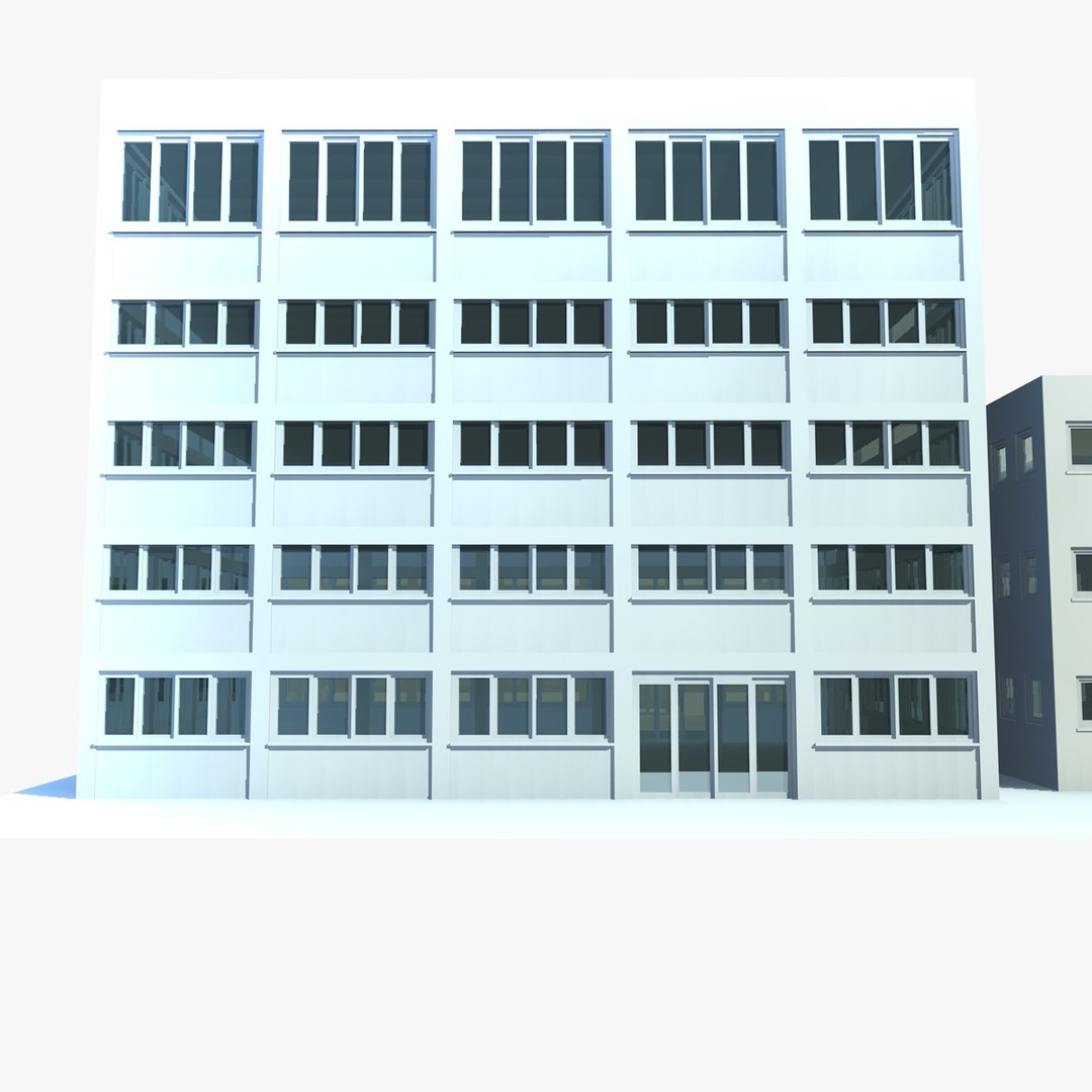 european city street 3d model