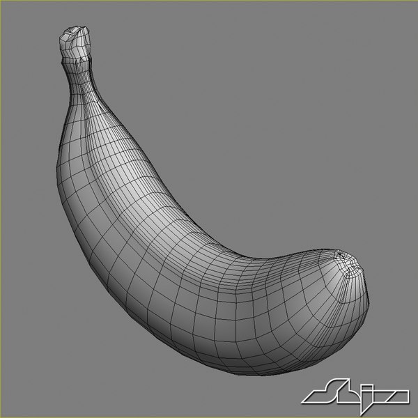 banana fruit 3d model