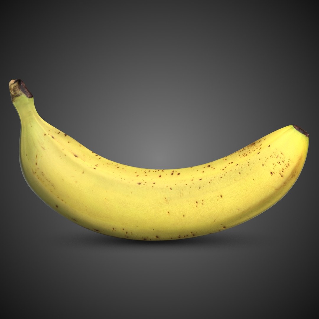 banana fruit 3d model