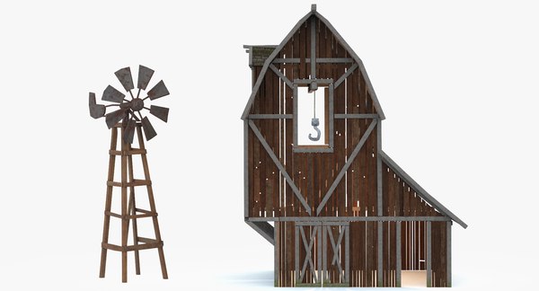 3d barn windmill