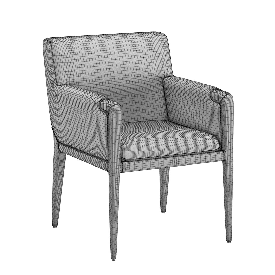 3D Huxley Table Ledger Chair Dining SET - TurboSquid 2398632