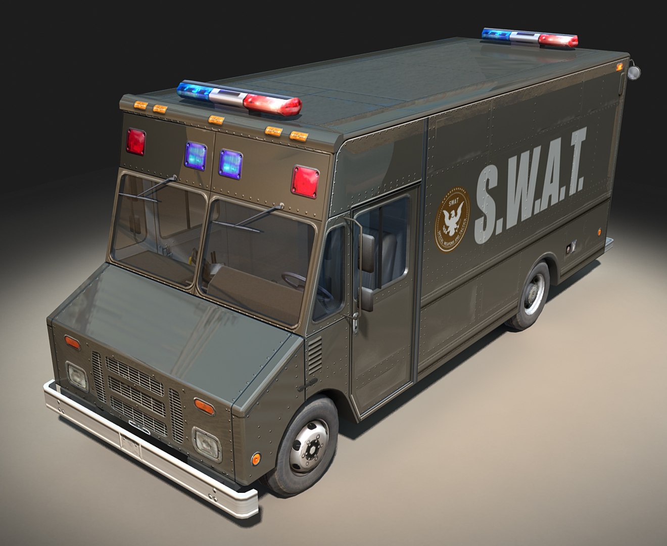 Step Van Swat Cars Model - TurboSquid 1355440