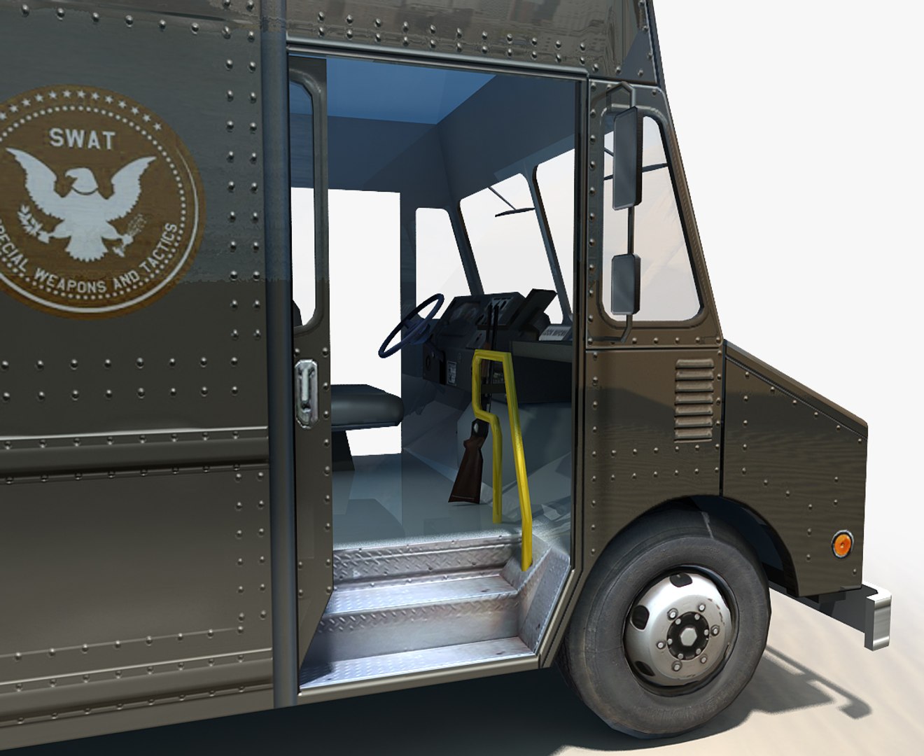 Step Van Swat Cars Model - TurboSquid 1355440