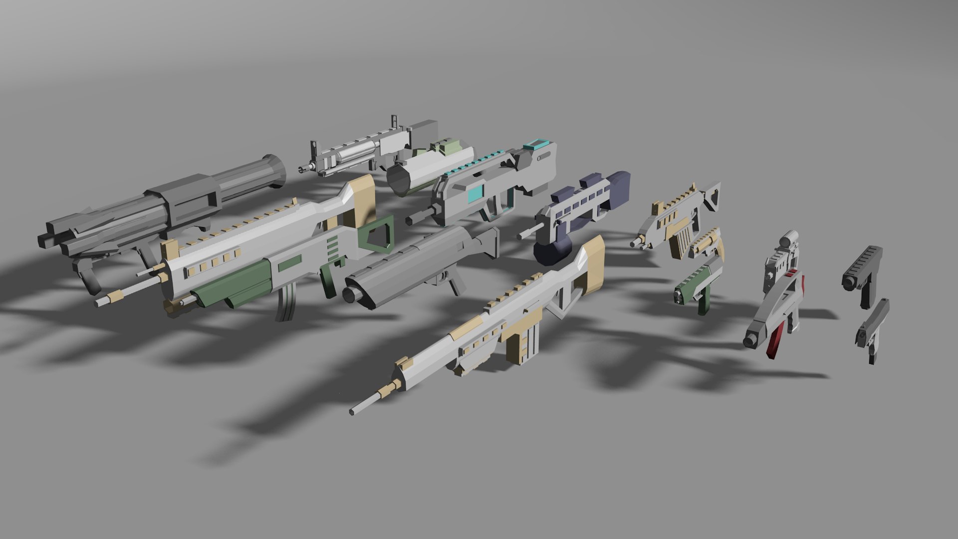 3ds Max Weapons Pack