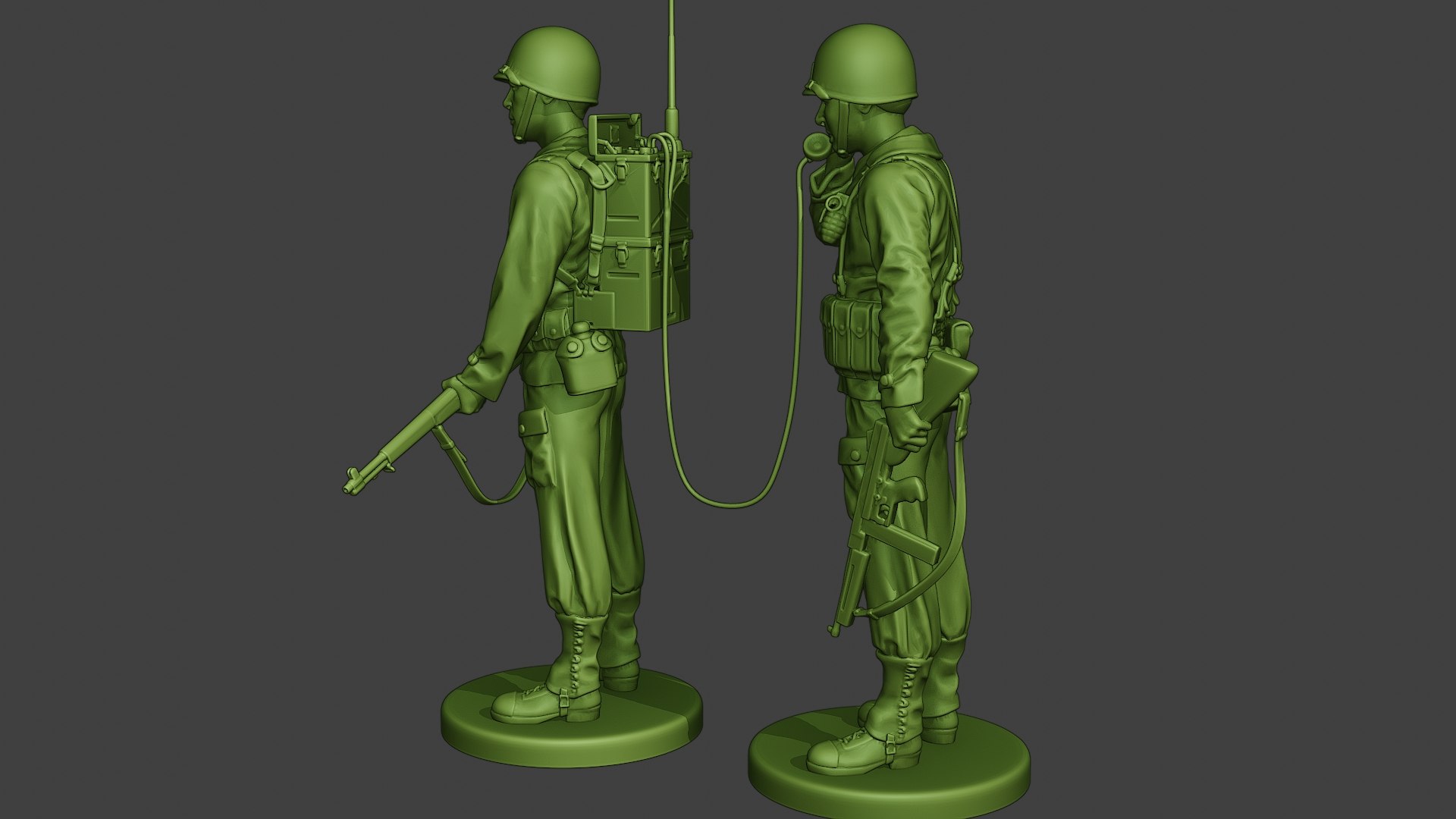 3D Model American Soldier Ww2 Engineer - TurboSquid 1621252
