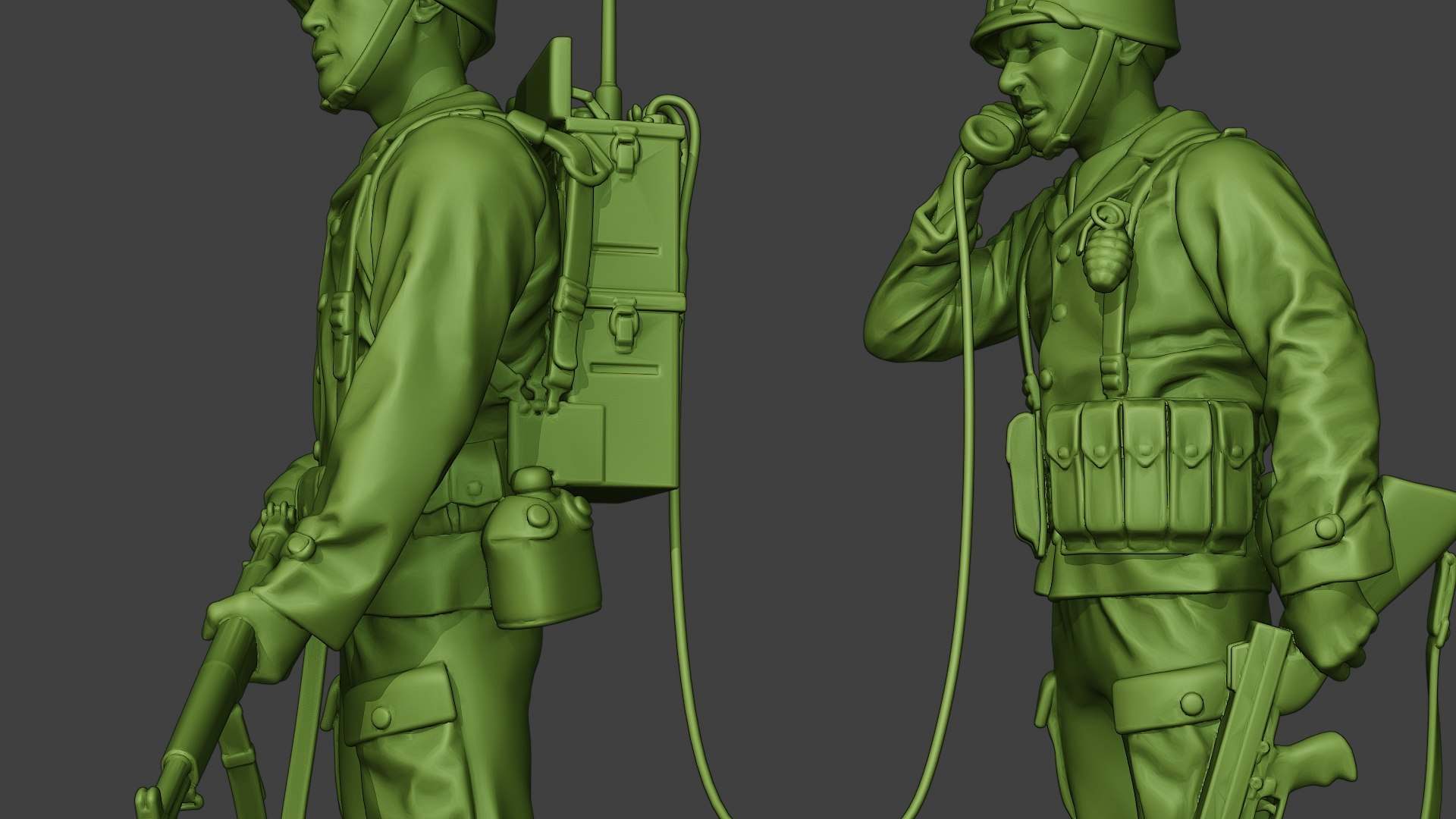 3D model american soldier ww2 engineer - TurboSquid 1621252