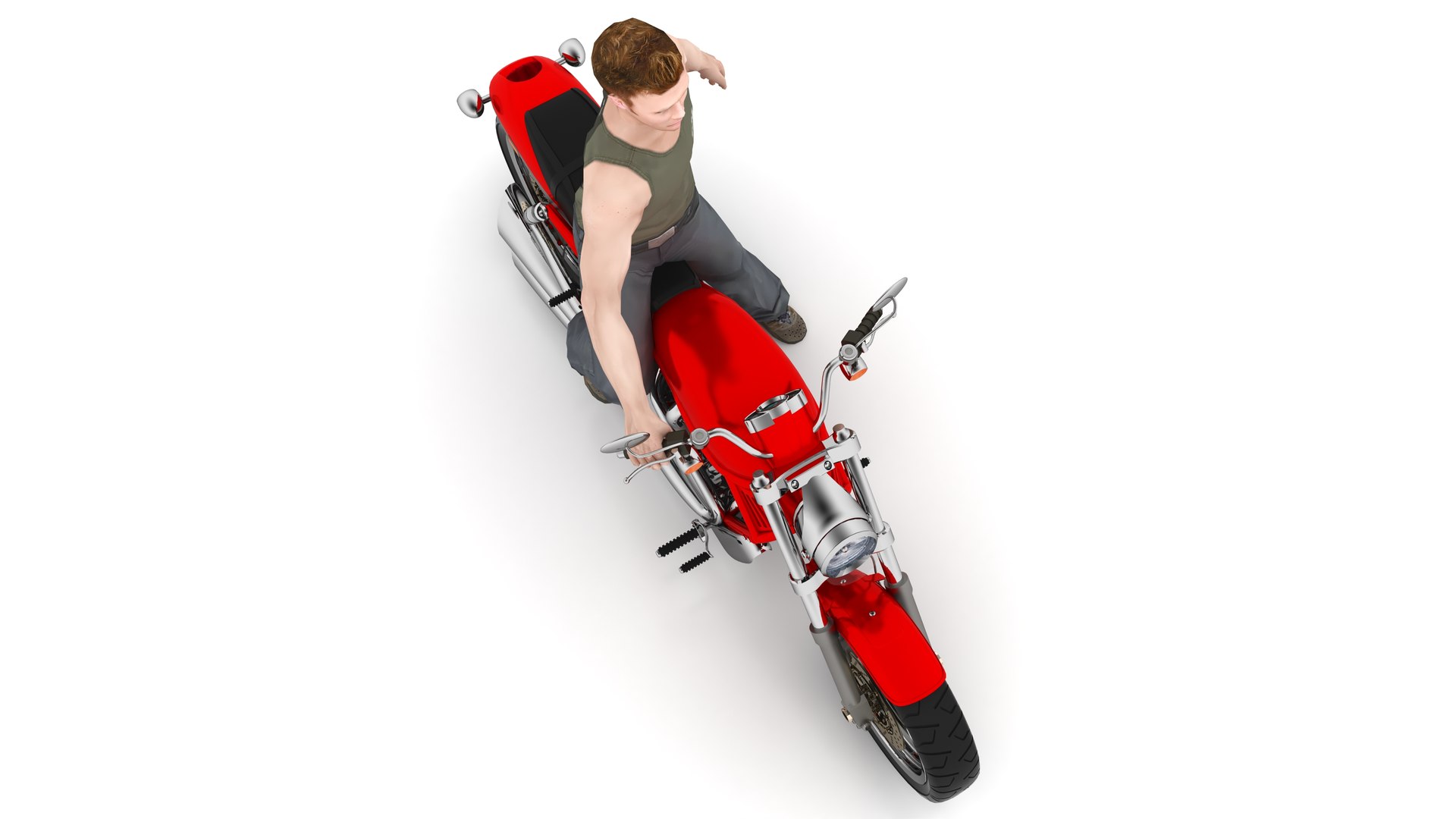 Chopper Biker 3 4K 3D Model - TurboSquid 2242964
