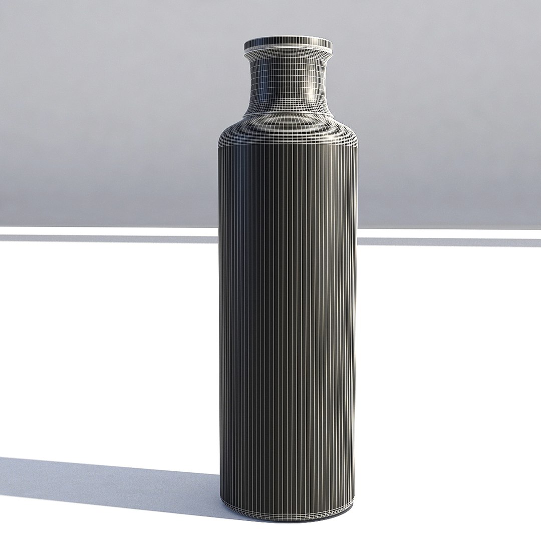 3D Vase Glass Yellow Model - TurboSquid 1517927