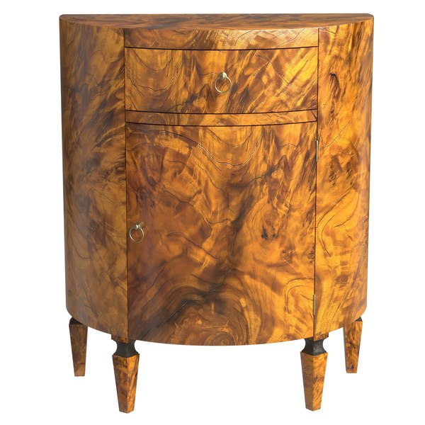 バールウォルナット デミルーン サイドキャビネット3Dモデル - TurboSquid 2420510