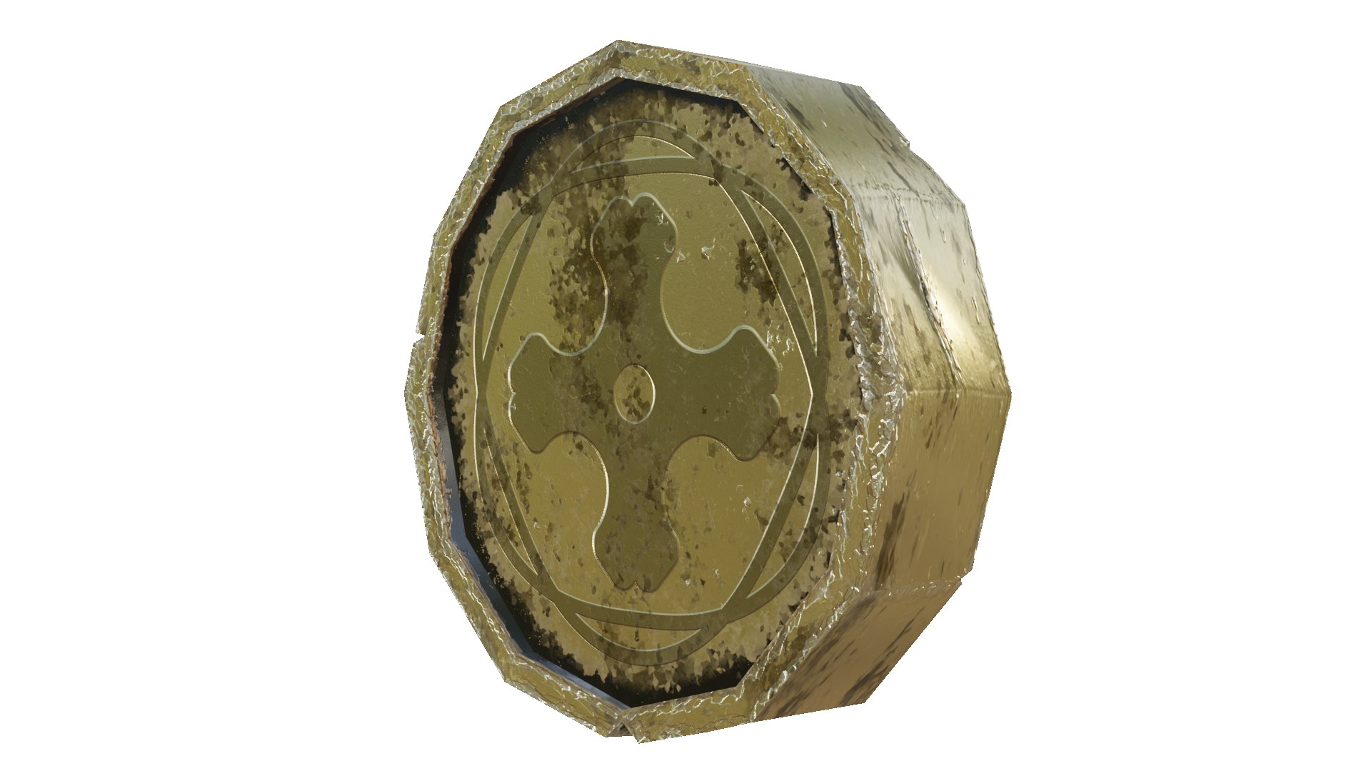 Stylized Low Poly Gold Coin 3D Model - TurboSquid 1973917