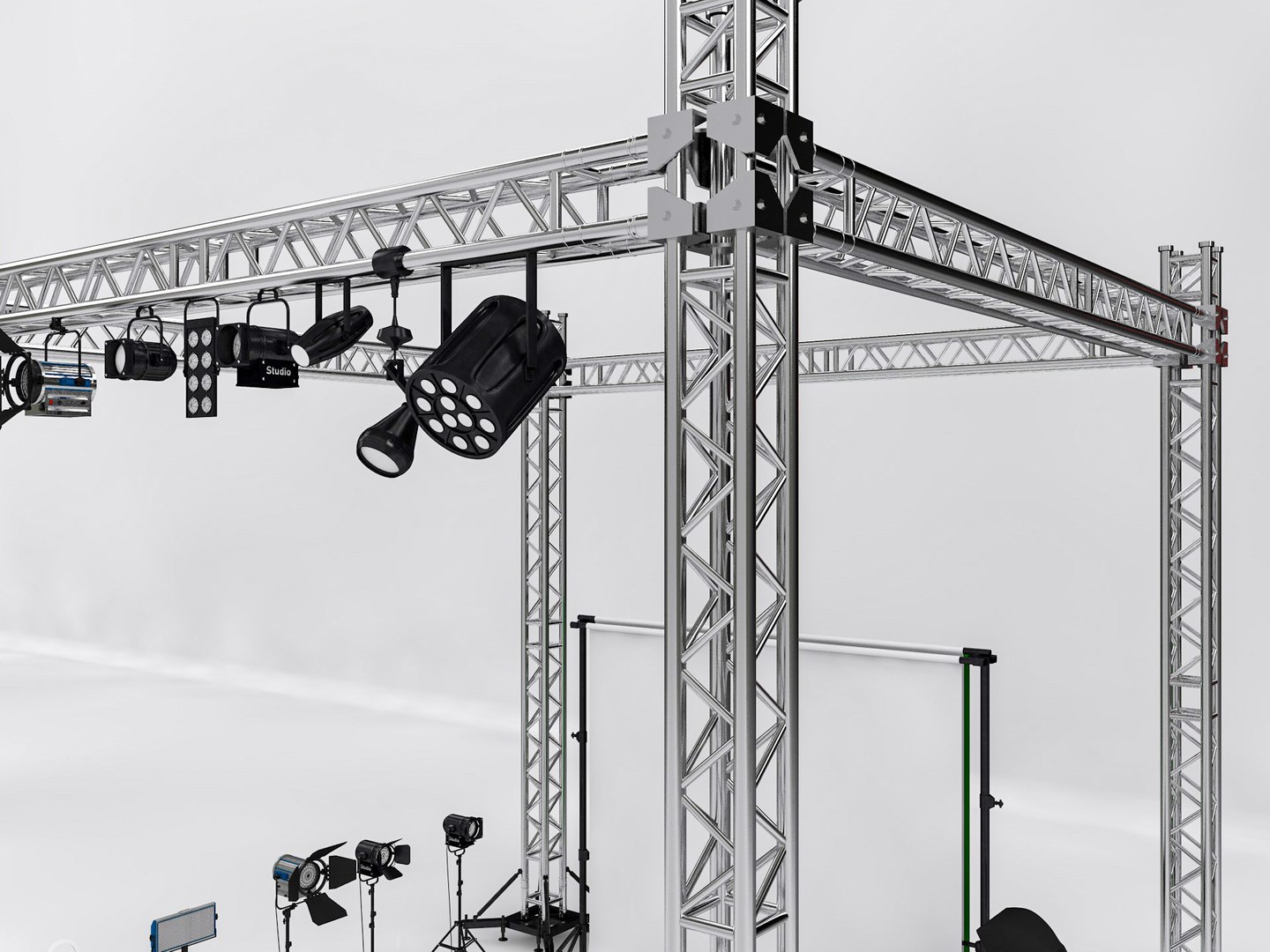 Studio Photography Lights 3D Model - TurboSquid 2083727