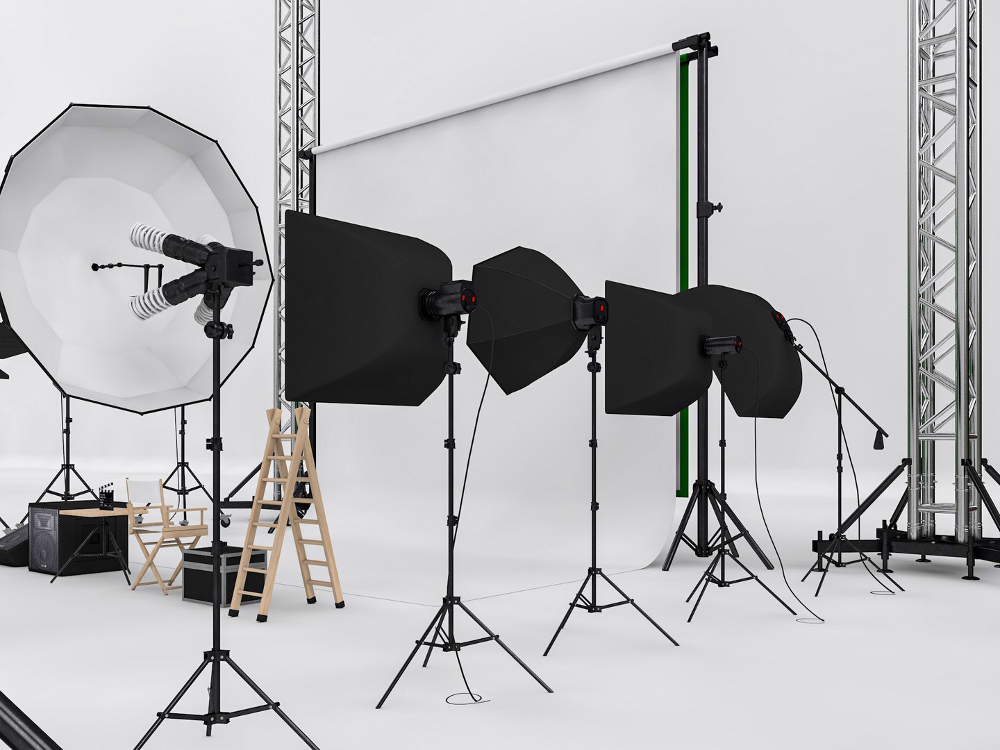 Studio Photography Lights 3D Model - TurboSquid 2083727
