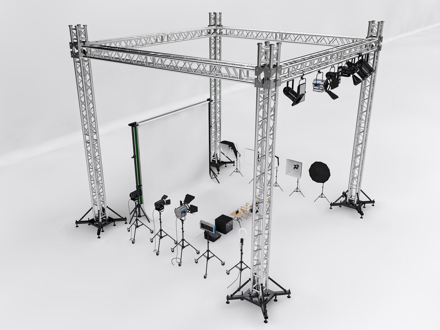Studio Photography Lights 3D Model - TurboSquid 2083727