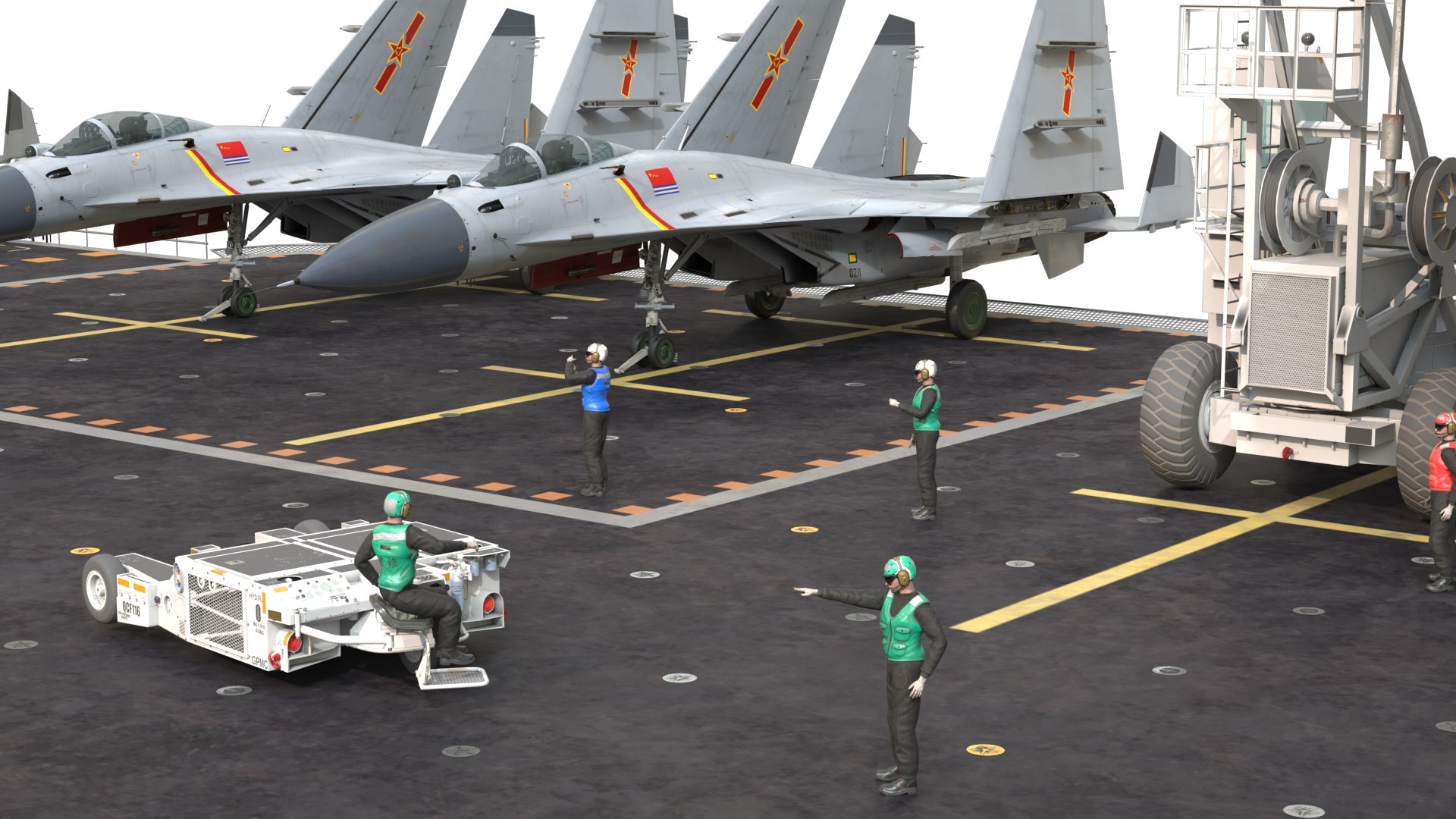 PLA NAVY Type 003 Class Aircraft Carrier Fujian Ship 3D Model ...