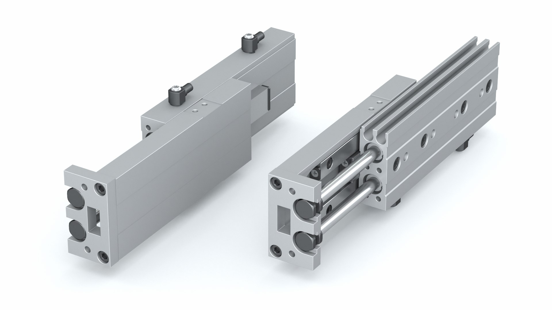 3D Pneumatic Linear Actuator - TurboSquid 2227625