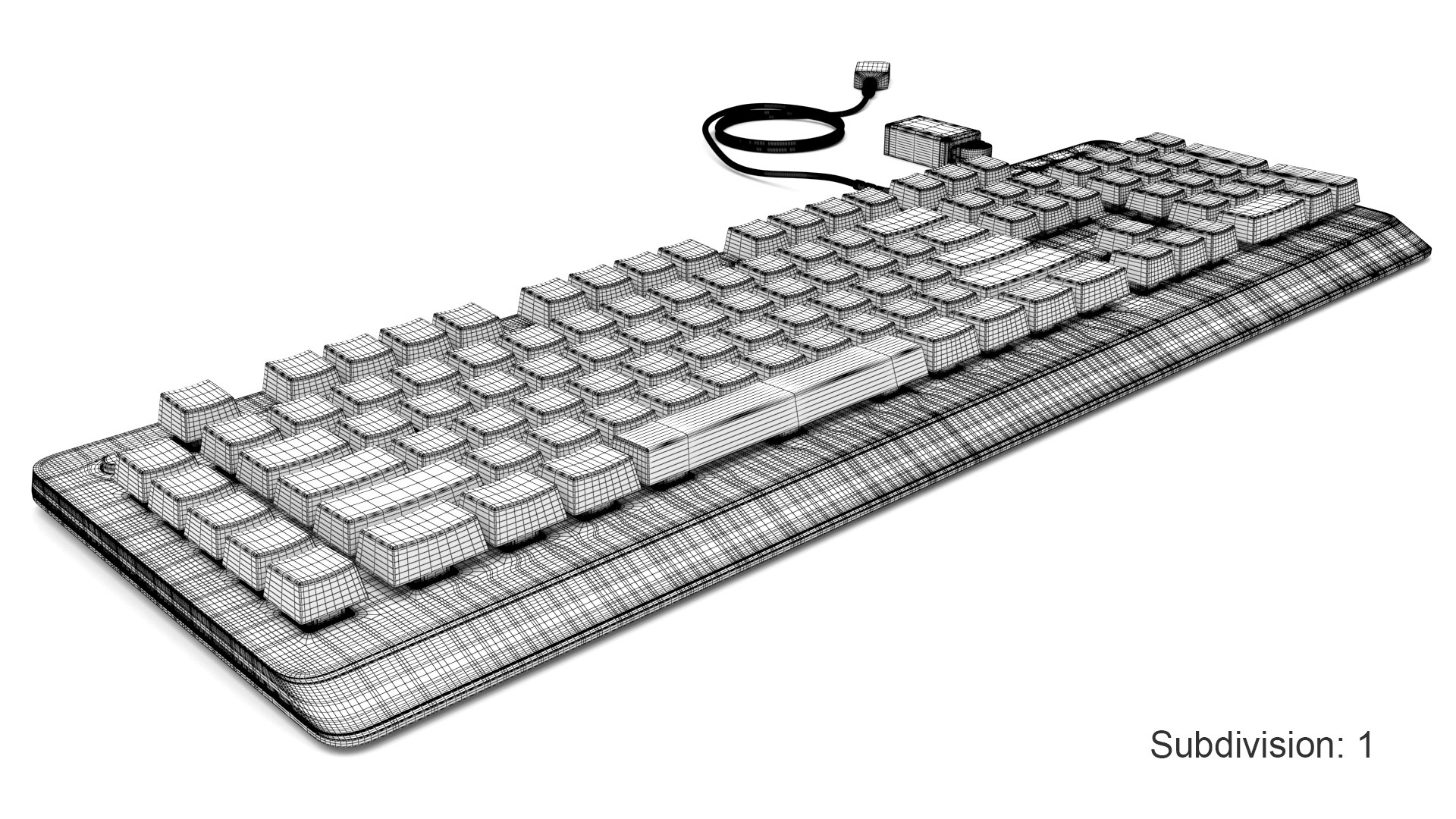 Gaming Keyboard Model - TurboSquid 2140057