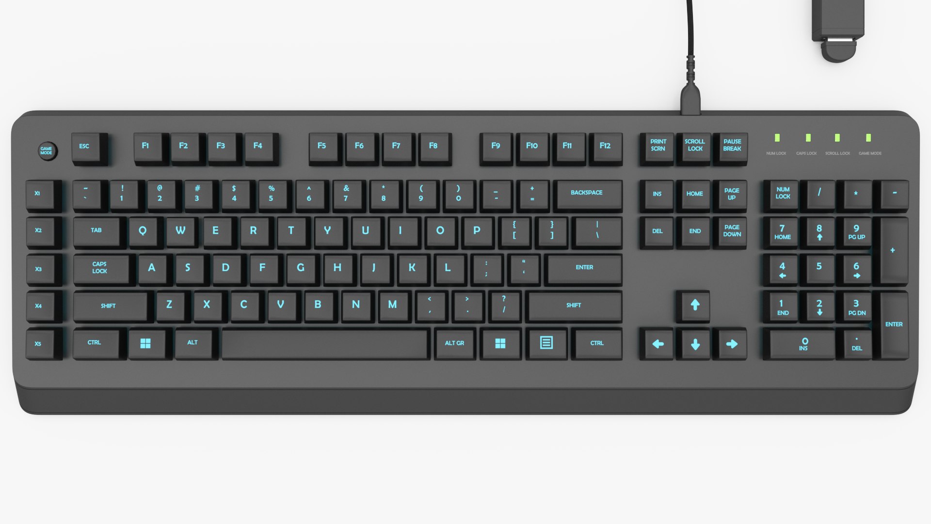 Gaming Keyboard Model - TurboSquid 2140057