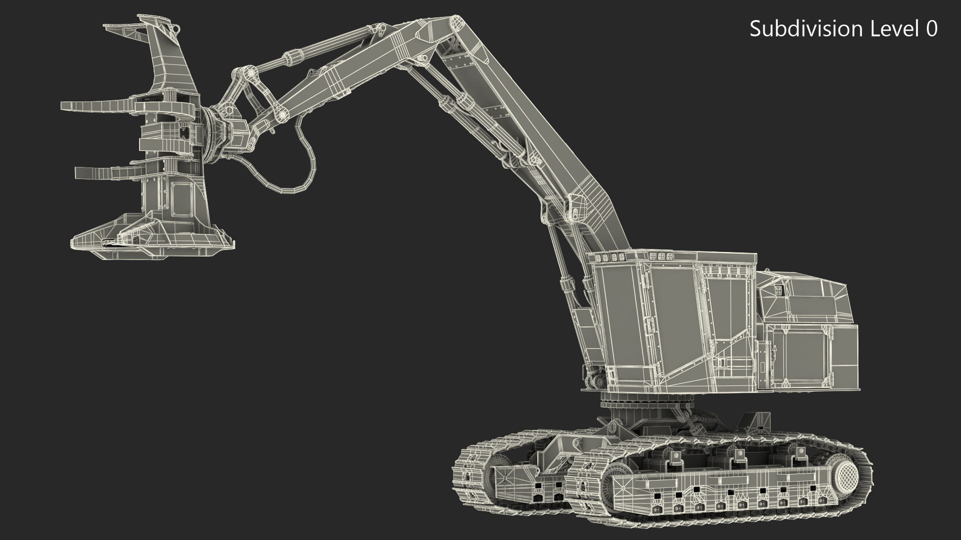 3D Tigercat 855d Tracked Feller - TurboSquid 1488358