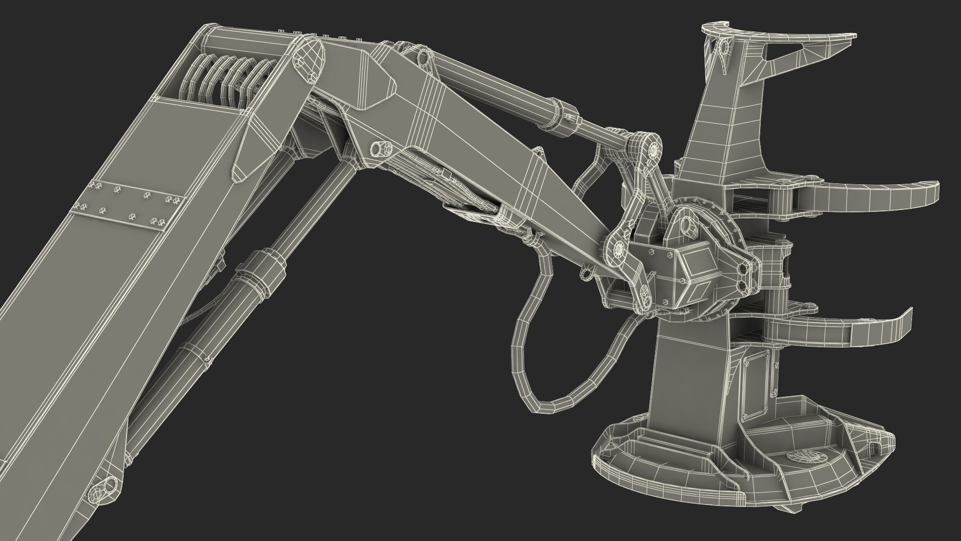 3D Tigercat 855d Tracked Feller - TurboSquid 1488358
