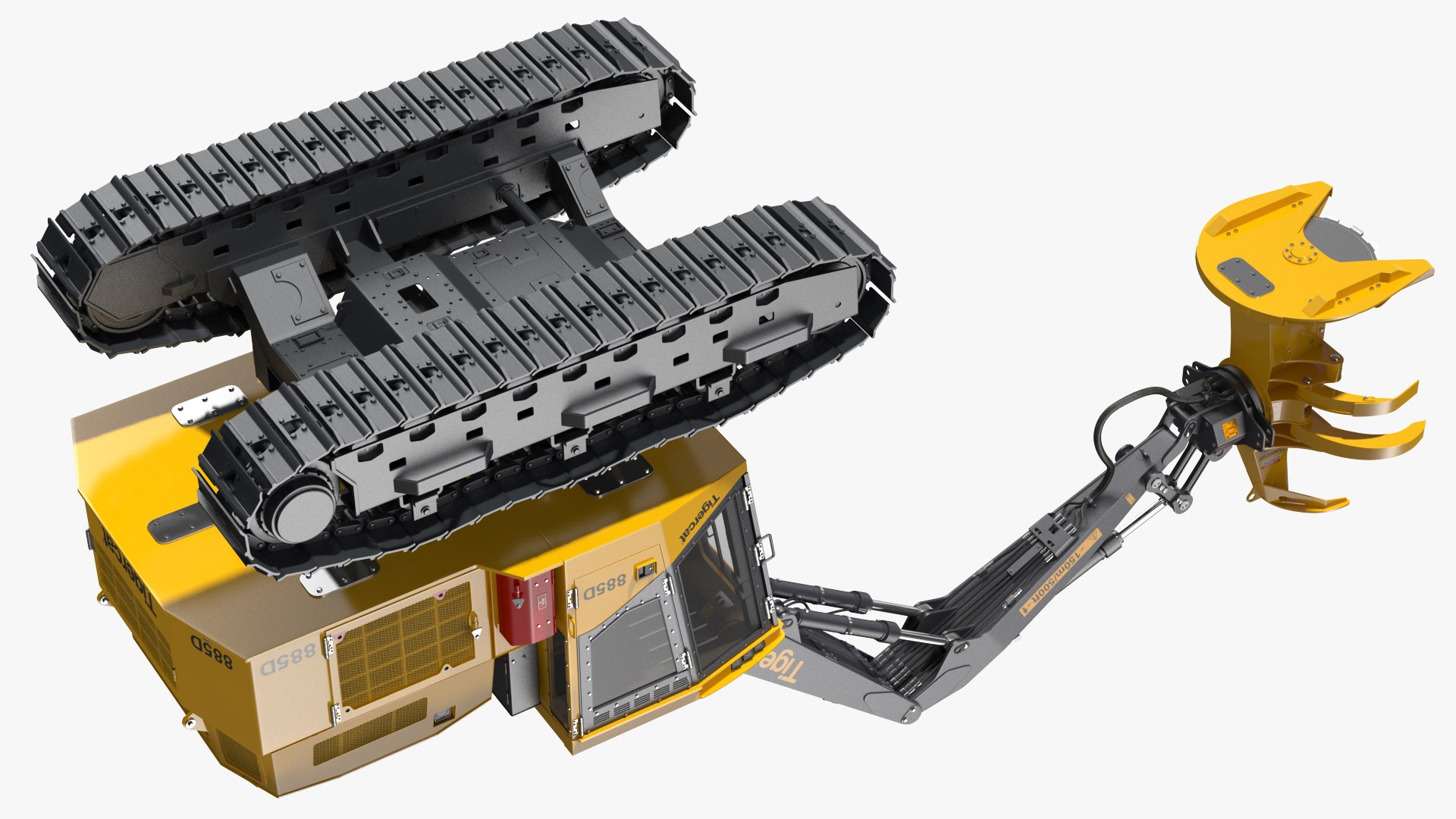 3D tigercat 855d tracked feller - TurboSquid 1488358