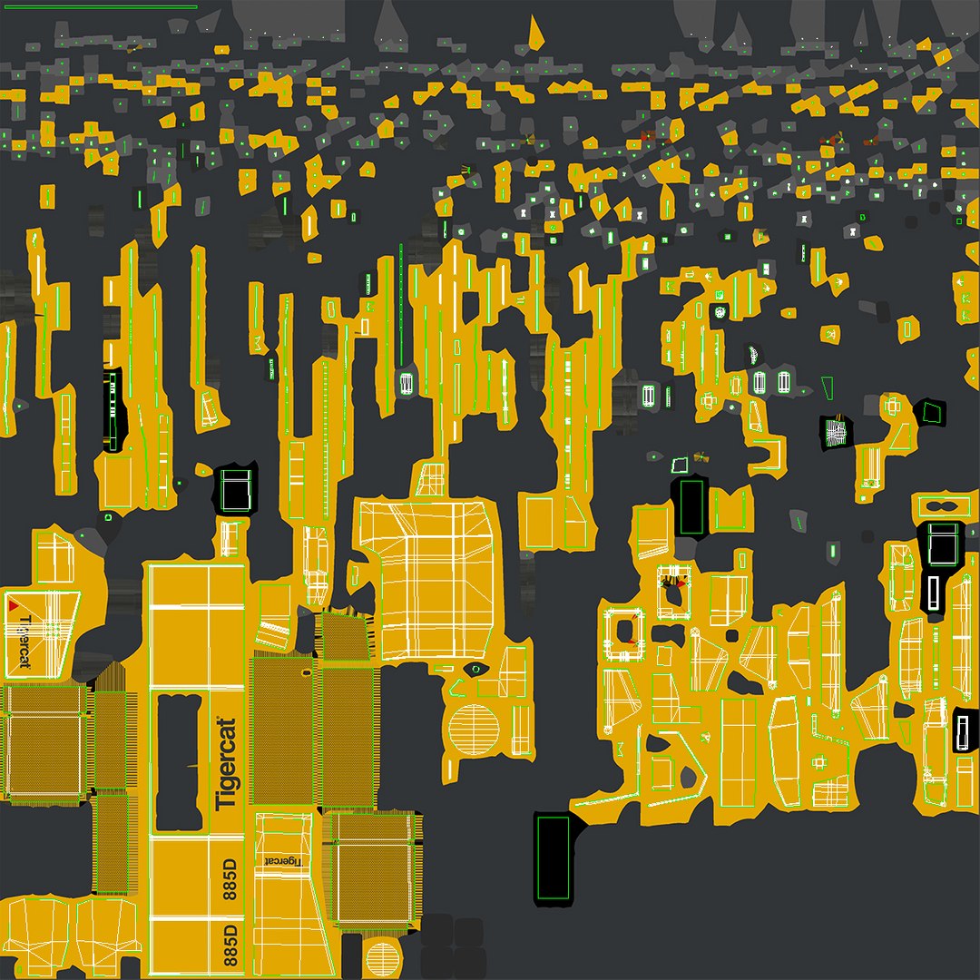 3D Tigercat 855d Tracked Feller - TurboSquid 1488358