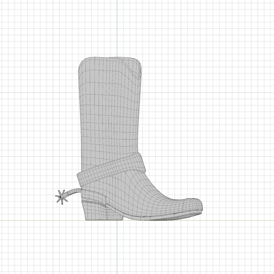 Dark Brown Cowboy Boots 3D - TurboSquid 2270984