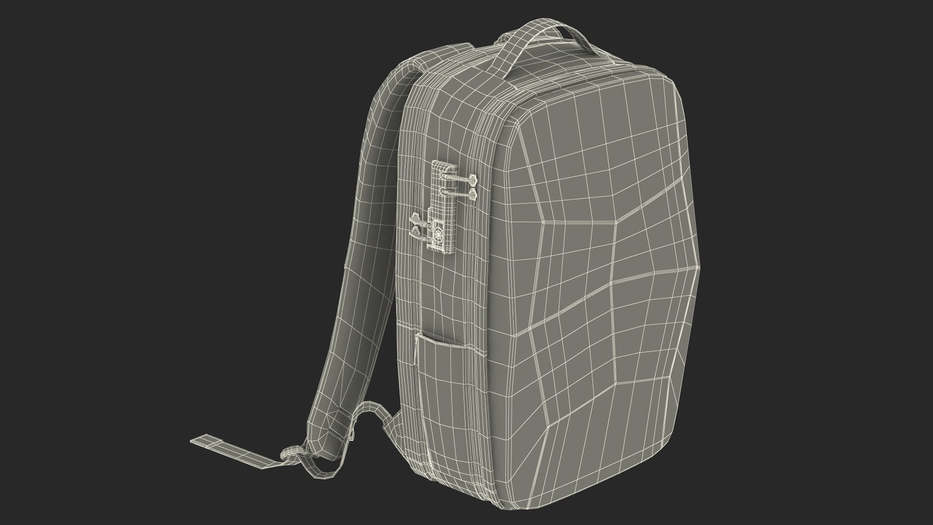 Gaming Laptop Hard Shell Backpack Grey 3D model - TurboSquid 2137526