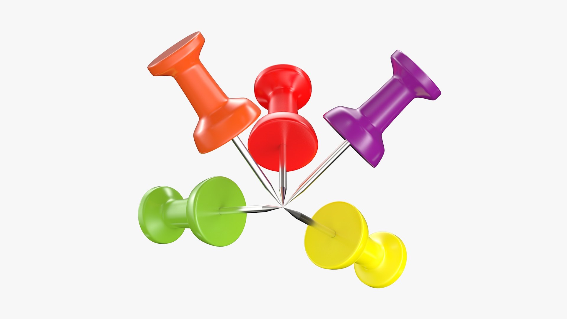 3D Model Realistic Push Pin - TurboSquid 2162677