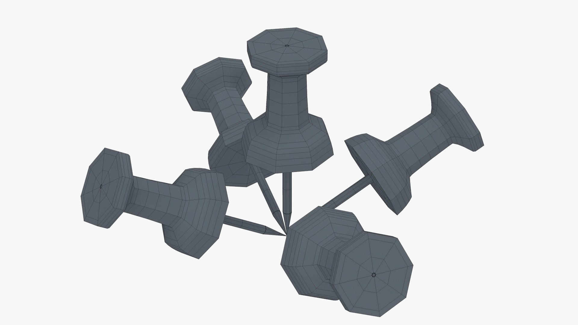 3D Model Realistic Push Pin - TurboSquid 2162677