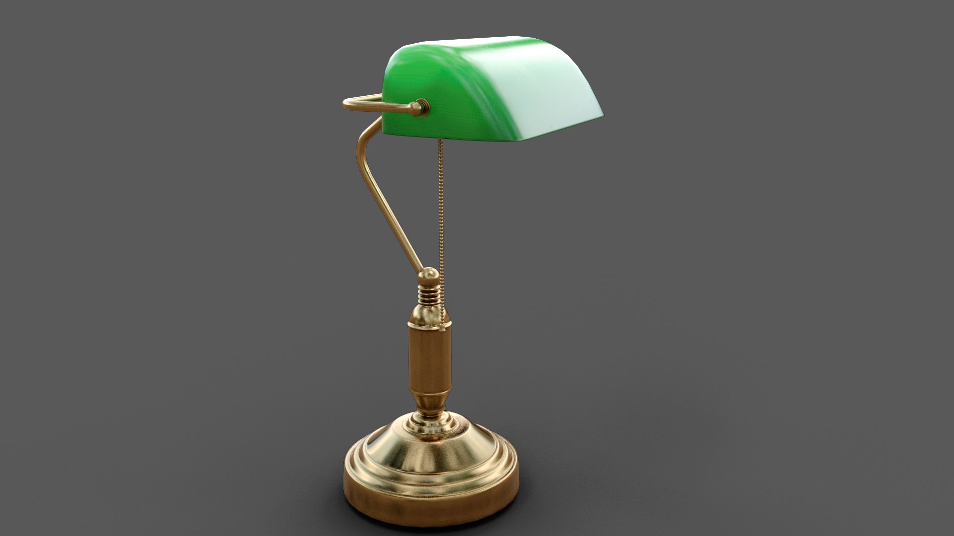 3D Bankers Table Lamp PBR - TurboSquid 2048709