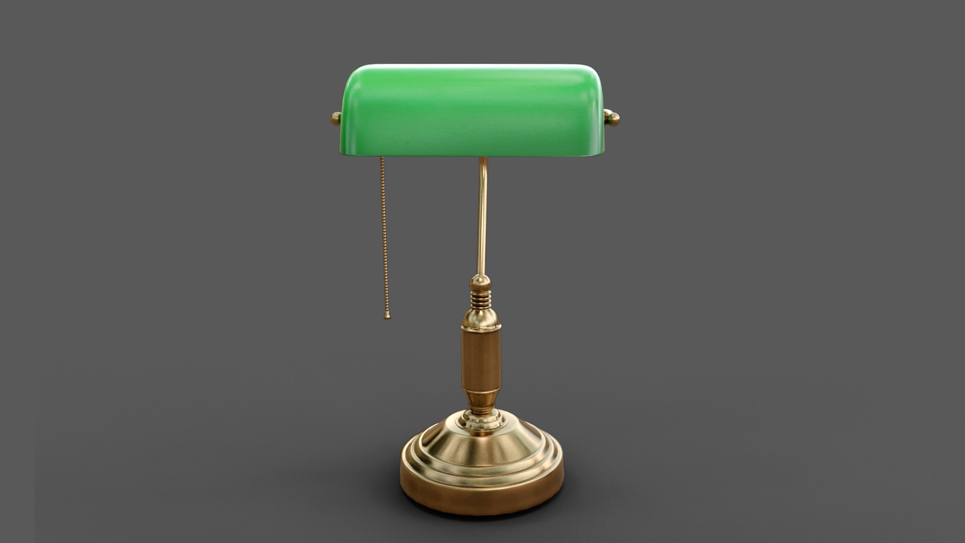 3D Bankers Table Lamp PBR - TurboSquid 2048709