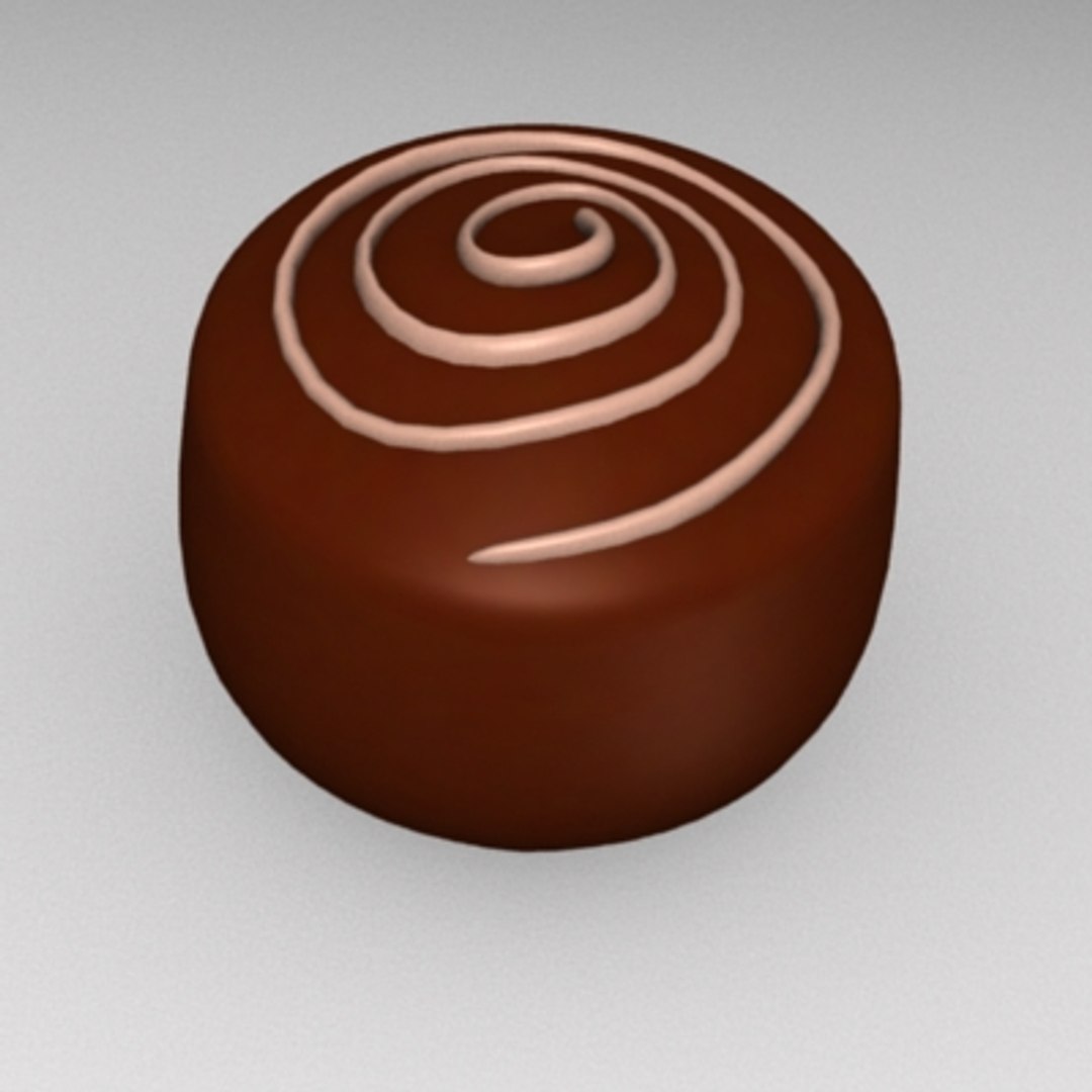 3d chocolate candy model