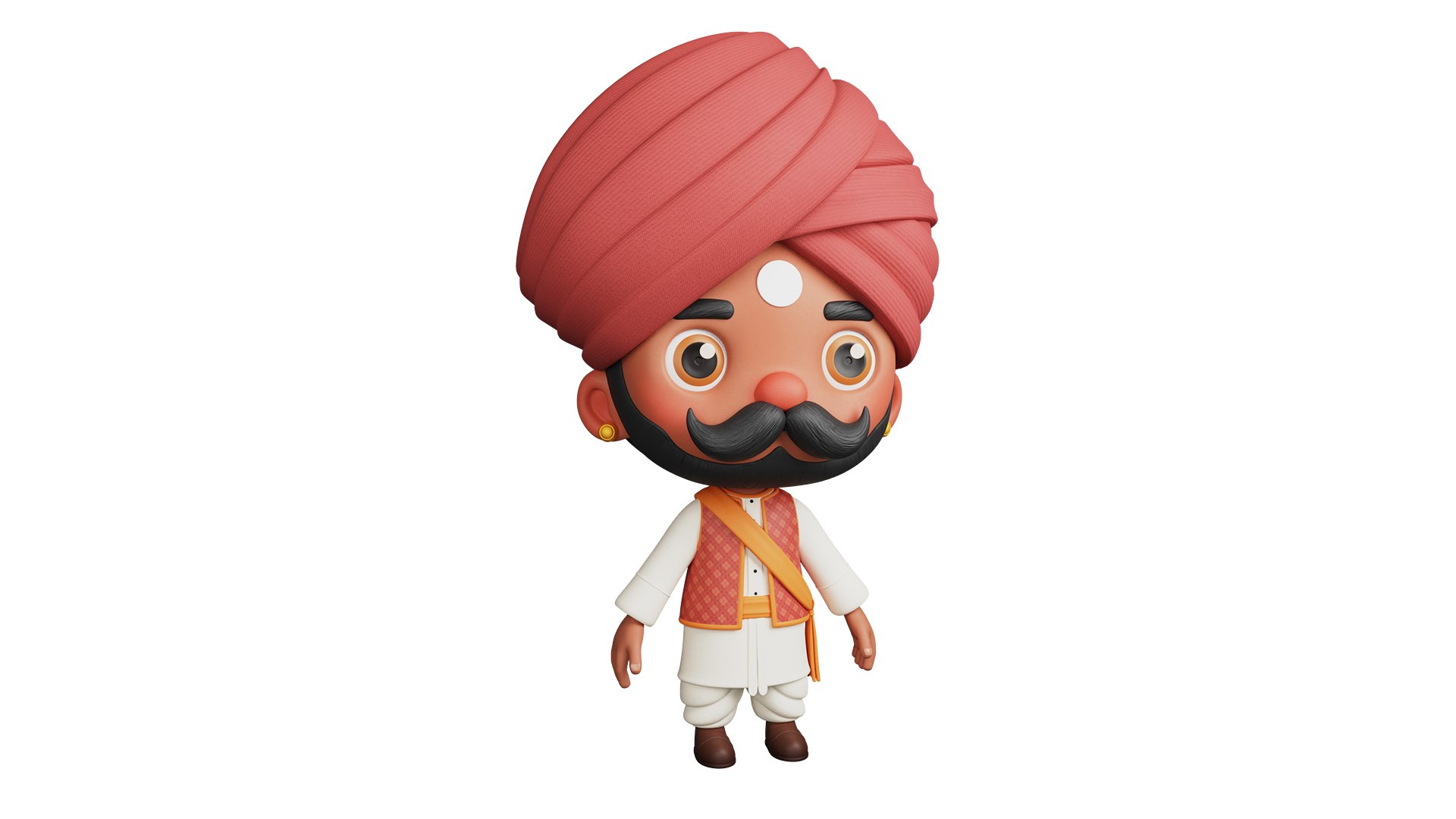 Sardar Ji Cartoon Character 3d Model 3D Model - TurboSquid 2230499