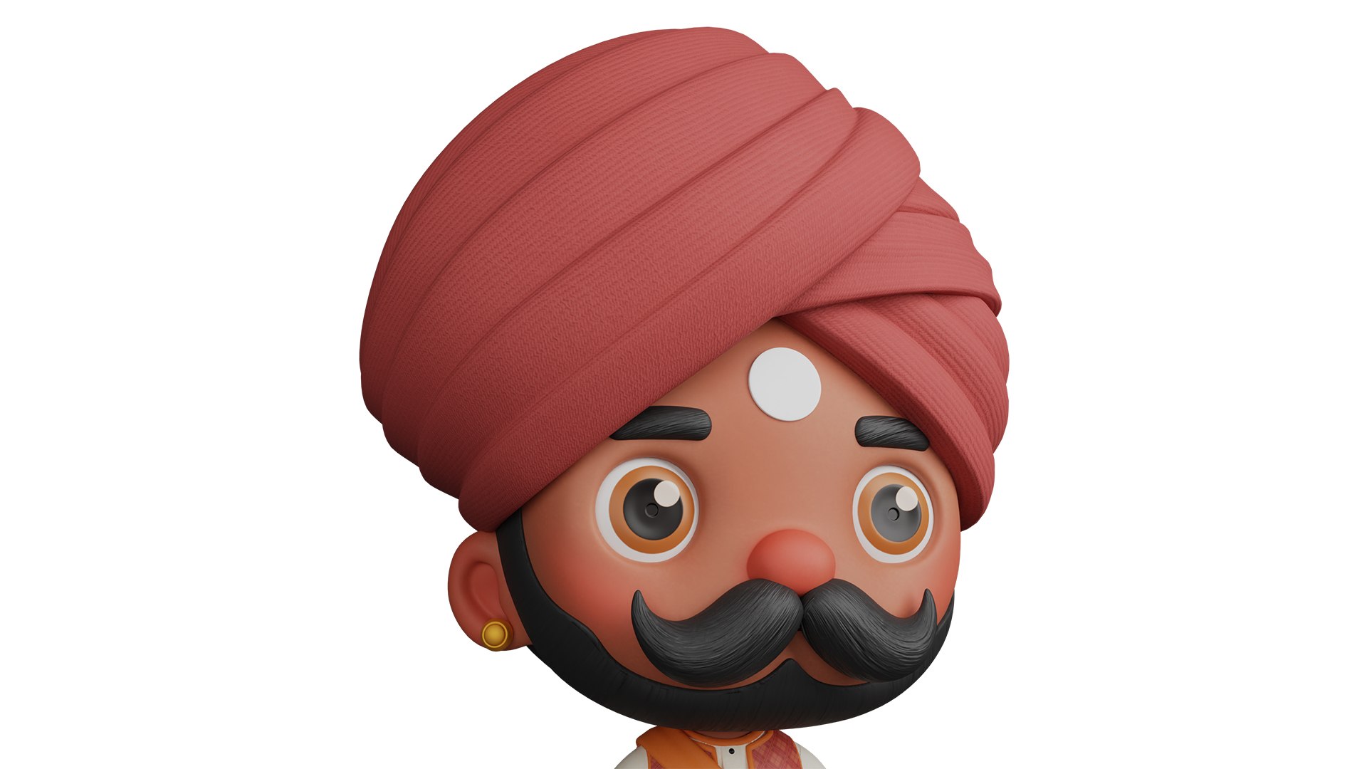 Sardar Ji Cartoon Character 3d Model 3D Model - TurboSquid 2230499