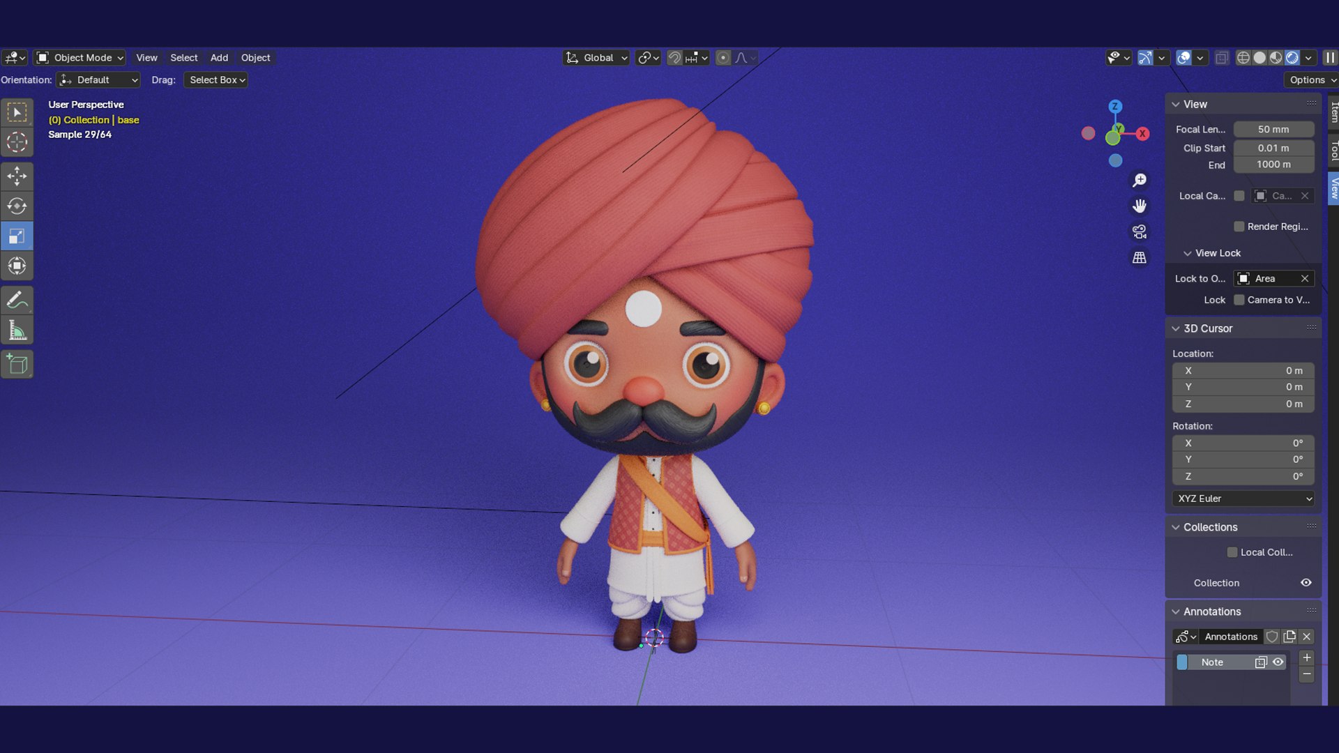 Sardar Ji Cartoon Character 3d Model 3D Model - TurboSquid 2230499