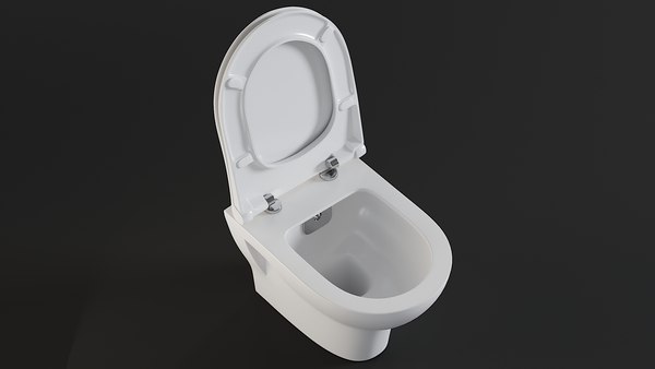 3D realistic toilet 1 - TurboSquid 1594306