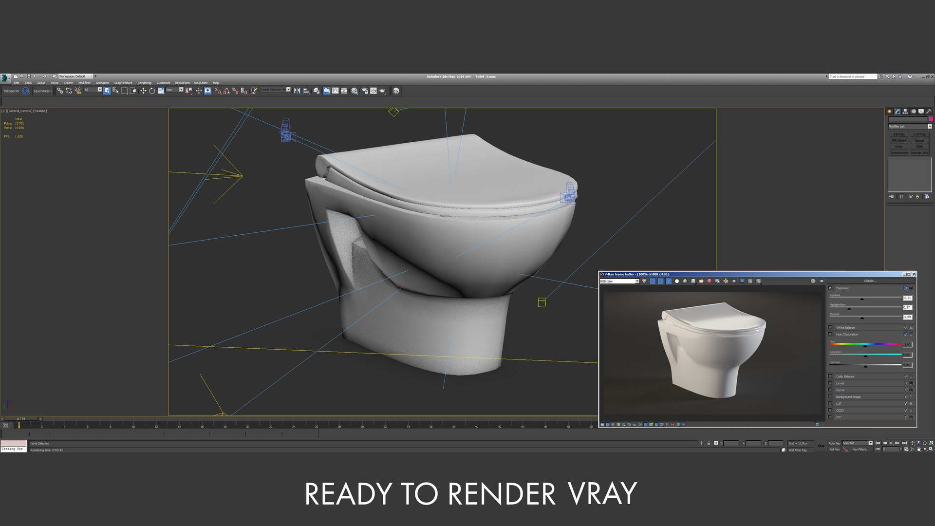 3D realistic toilet 1 - TurboSquid 1594306